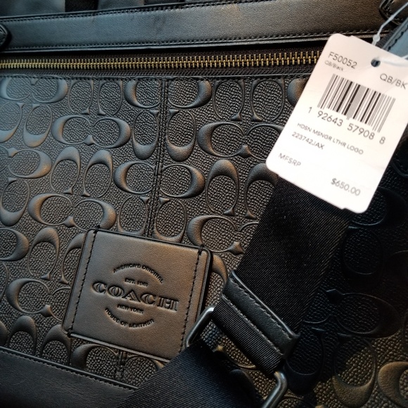 Coach | Bags | Coach Leather Signature Embossed Messenger Bag | Poshmark